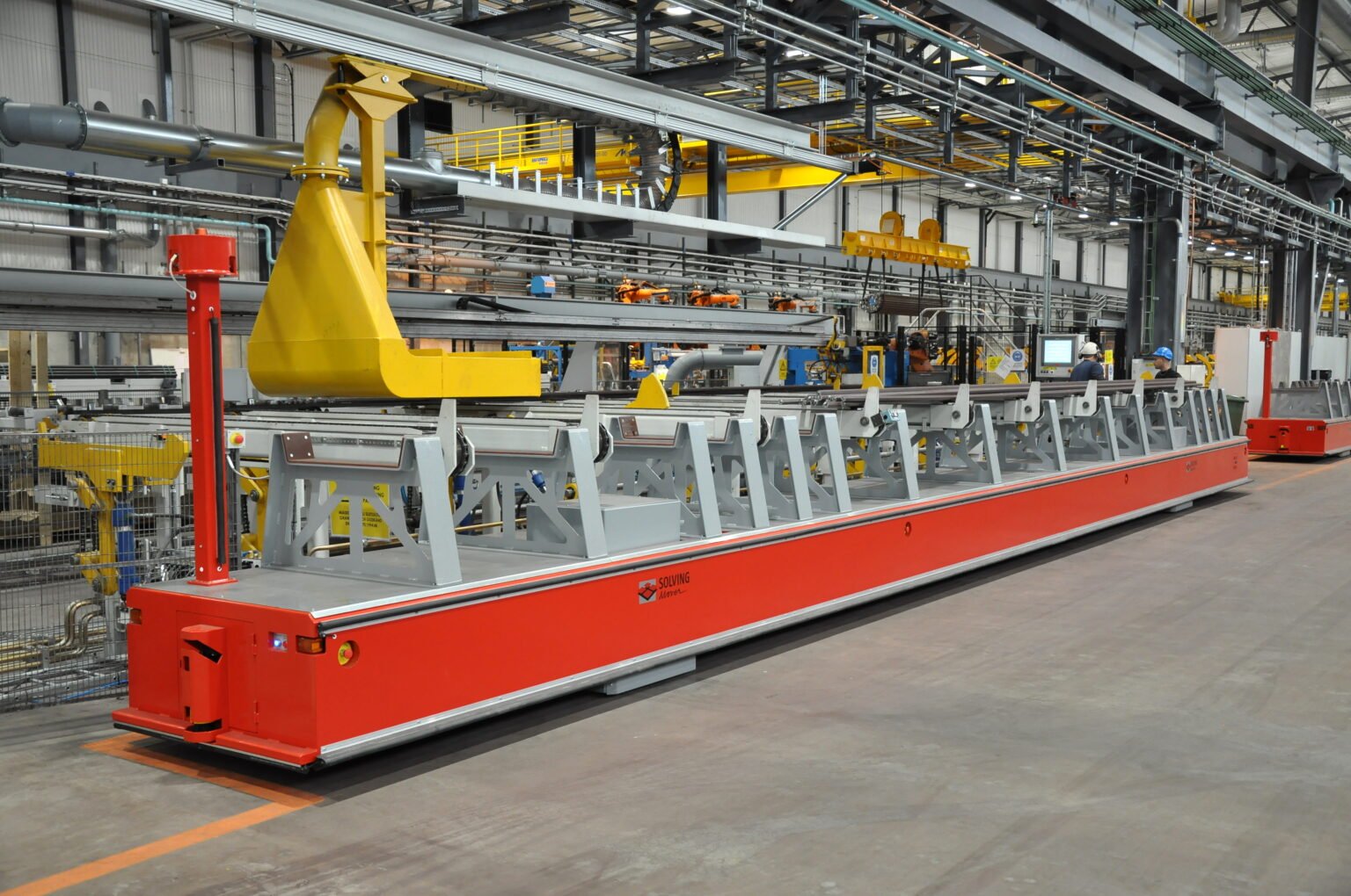 AGV Automated guided vehicles – Automatic logistics system - Solving