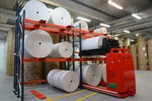 Roll handling systems & Automated paper roll movers | Solving