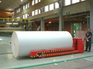 Roll handling systems & Automated paper roll movers | Solving