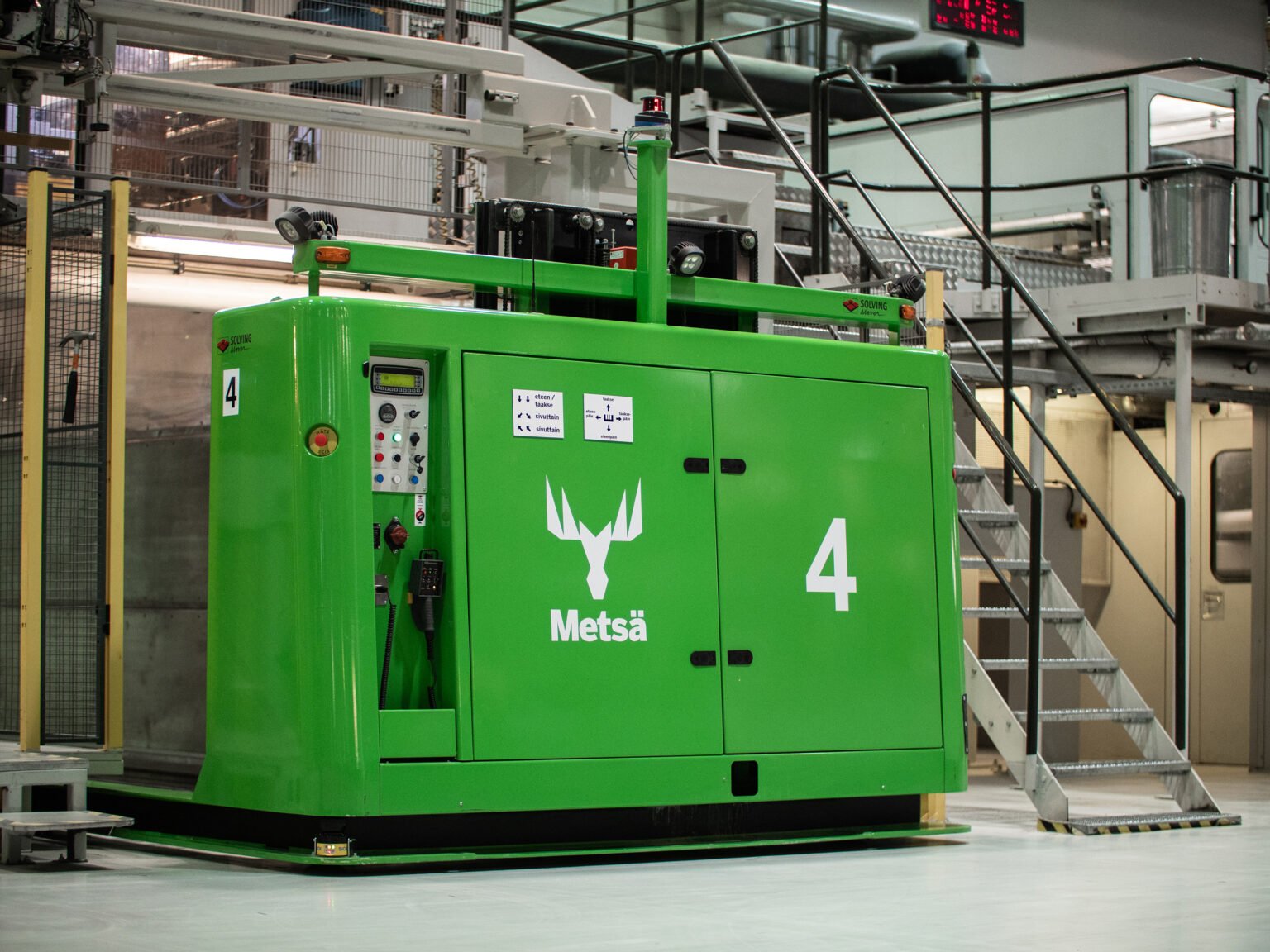 AGV Automated guided vehicles – Automatic logistics system - Solving