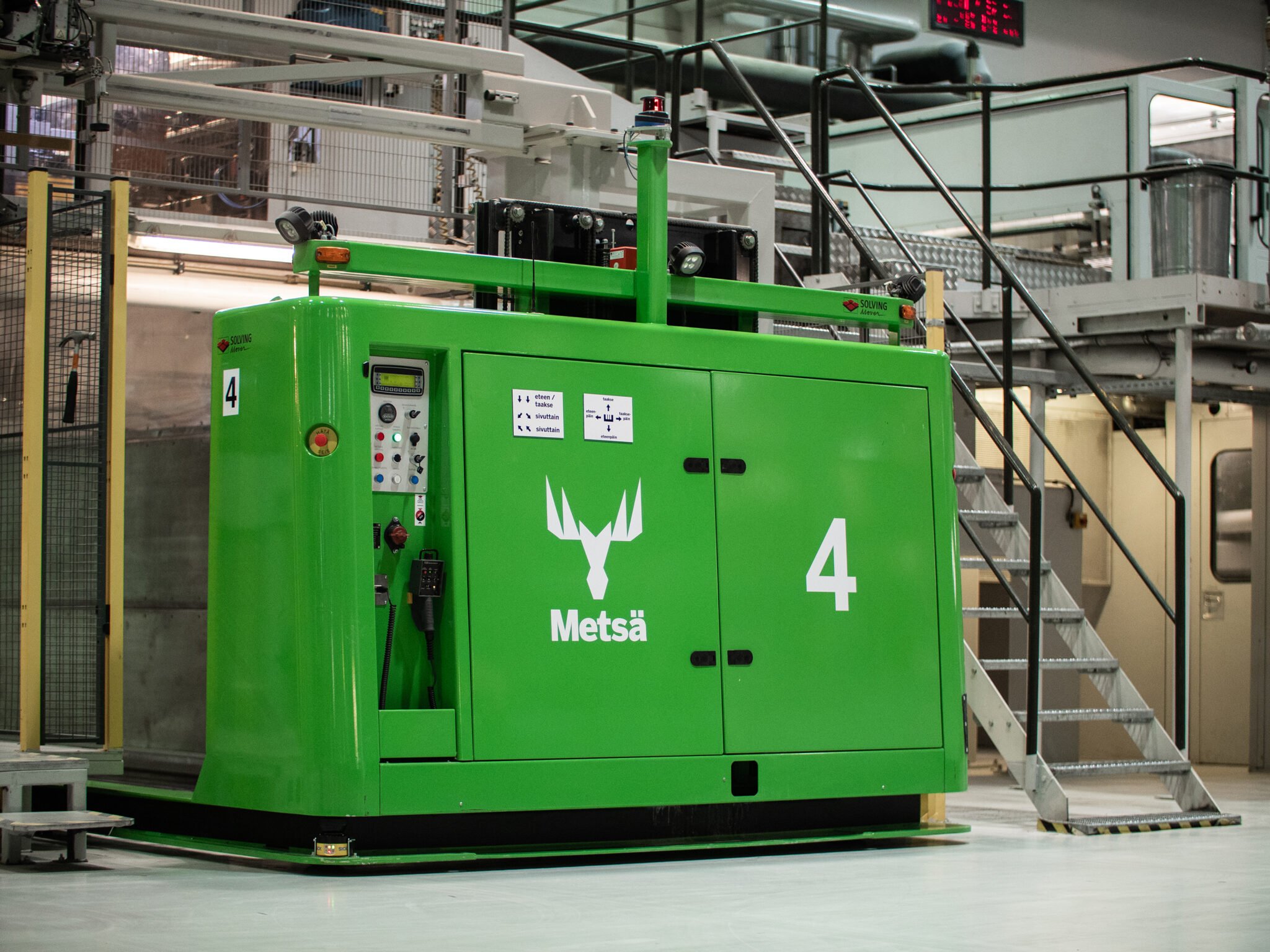 AGV Automated guided vehicles – Automatic logistics system - Solving