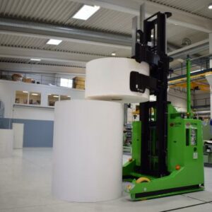 Roll handling systems & Automated paper roll movers | Solving