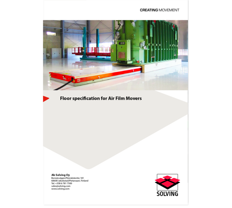 Air film movers – Air cushion systems for moving heavy loads - Solving