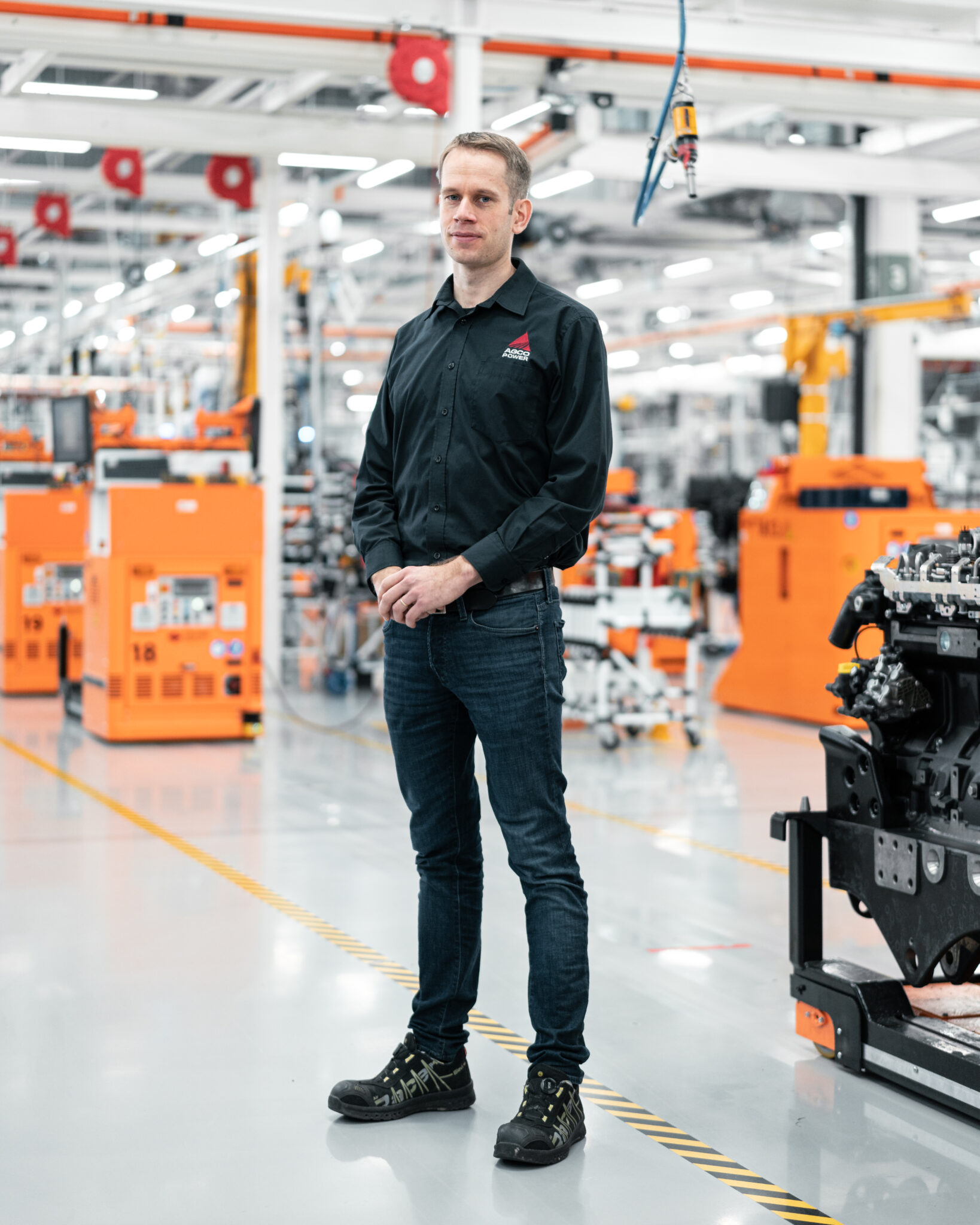 AGCO Power's diesel engine production line built on two Solving AGV ...