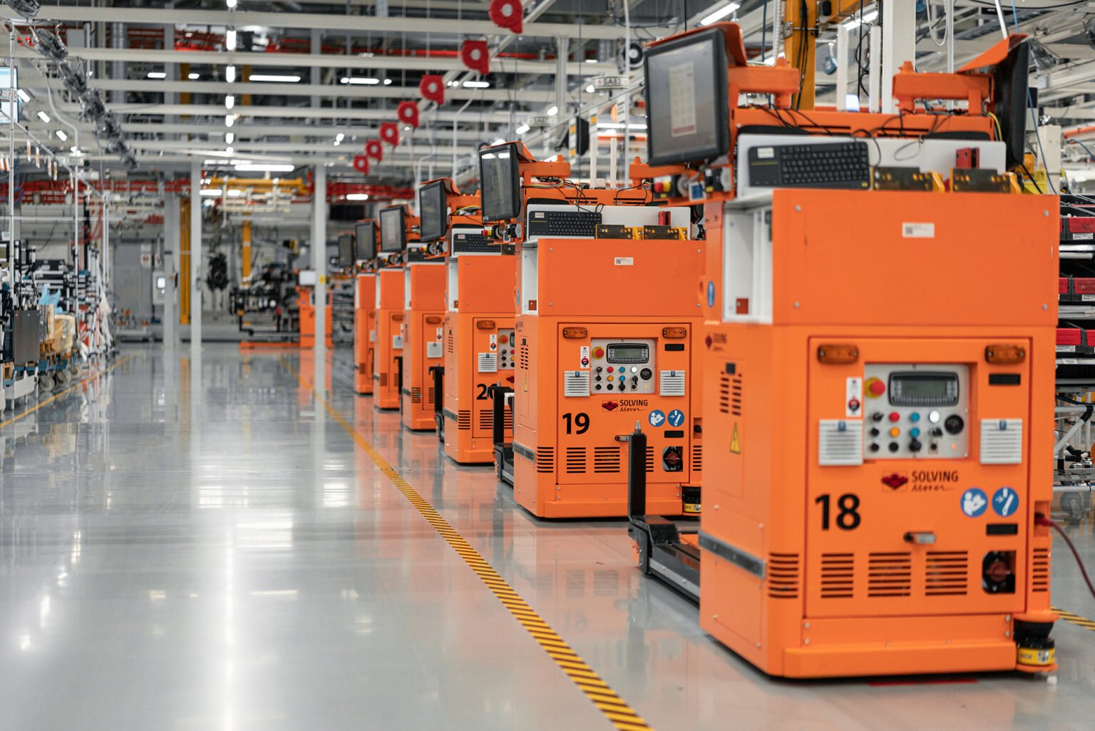 AGCO Power's diesel engine production line built on two Solving AGV ...