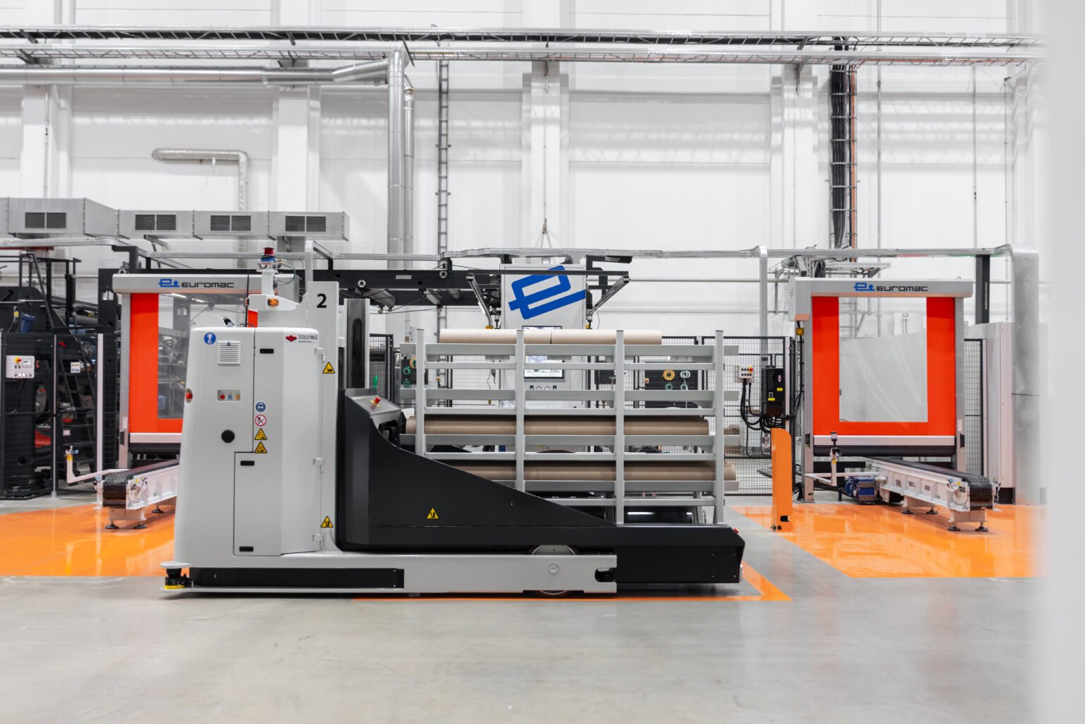 AGV Automated guided vehicles – Automatic logistics system - Solving