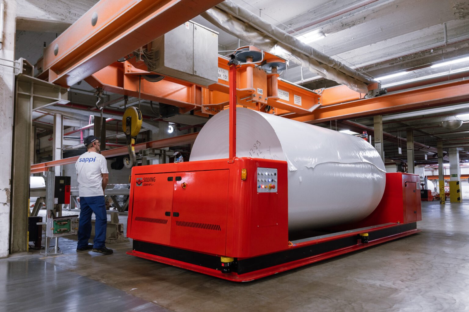 AGV Automated guided vehicles – Automatic logistics system - Solving